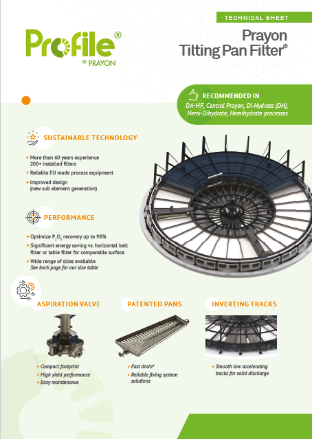 Tilting pan filter | Prayon